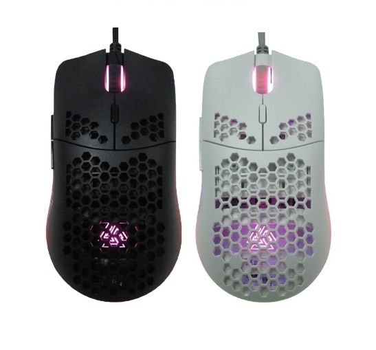 EGA TYPE M3 white GEN2 GAMING MOUSE เมาส์เกมมิ่ง มีสาย ไฟ RGB PIXART ...