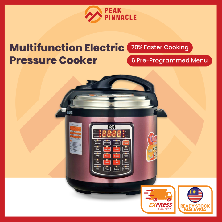 【BEST SELLER】DSN 15B / 8L Electric Pressure Cooker Rice Cooker Presure ...