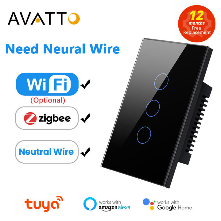 AVATTO tuya công tắc đèn thông minh Wifi/ZigBee, cần dây trung tính ...