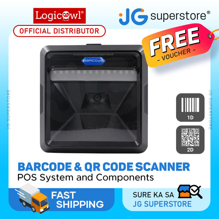LogicOwl High-Speed 1D 2D Desktop Counter Flatbed Barcode QR Code ...