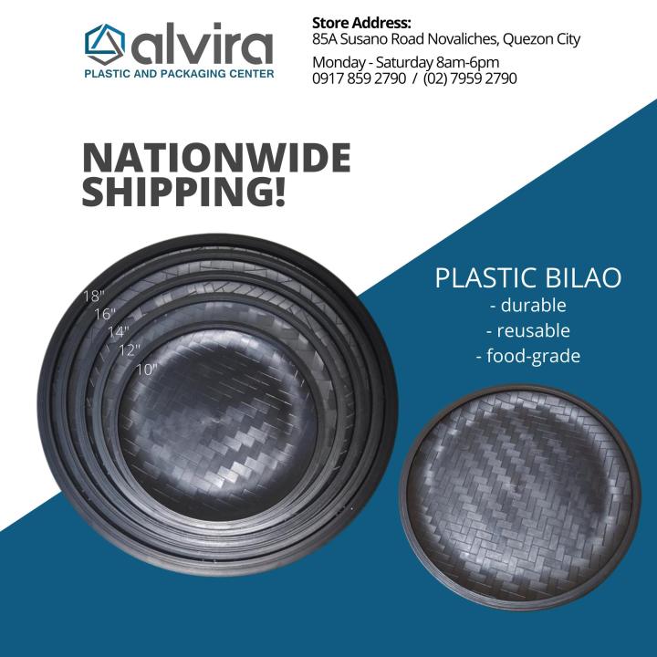 Plastic Bilao Black 10”, 12”, 14”, 16” and 18” inches | Lazada PH
