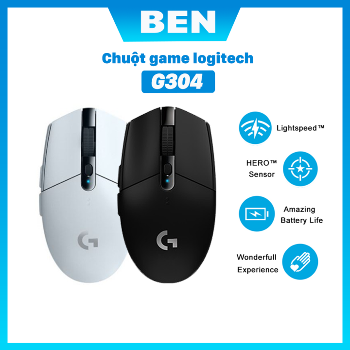 Chuột máy tính gaming không dây Logitech G304 Lightspeed, Hero Sensor ...
