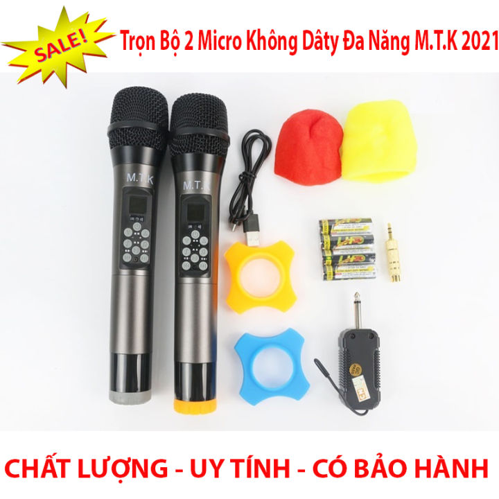 Trọn Bộ 2 Micro Không Dây Đa Năng M.T.K 2021 Micro Không Dây Bose BS ...