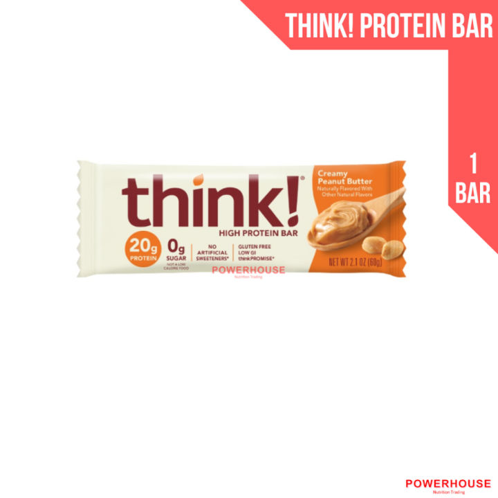 think! High Protein Bar - 1 bar [protein snacks, meal replacement ...