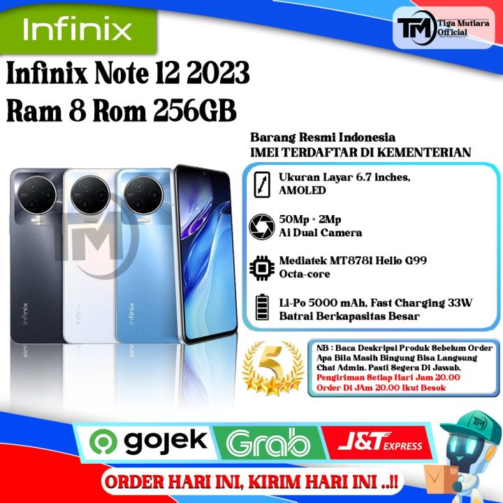 Infinix Note 12 2023 Ram 8 Rom 256GB | Lazada Indonesia