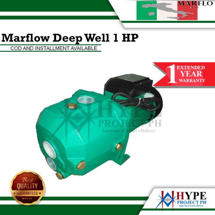 Marflo ITALY Deep well Electric Water Pump 1HP | Lazada PH