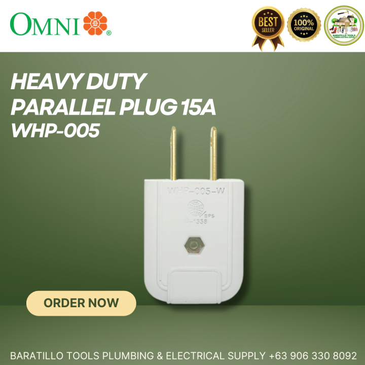 Omni Heavy Duty Parallel Plug 15A WHP-005 | Lazada PH