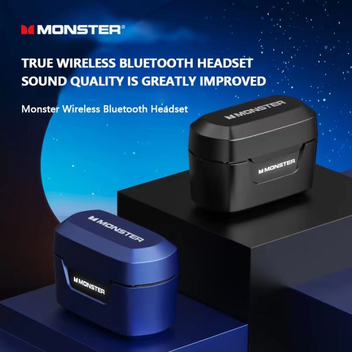 Monster XKT05 New Bluetooth Earphones BT 5.2 Ture Wireless Headset ...