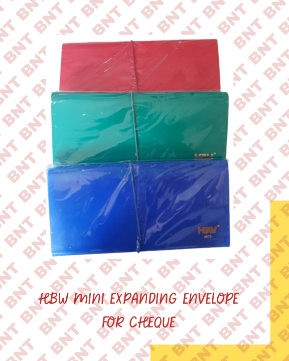 HBW Mini Expandable ACCORDION Envelope FOR CHEQUE | Lazada PH