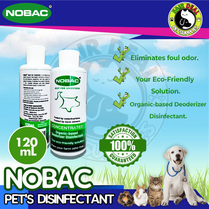 NOBAC Organic-Based Deodorizer and Disinfectant (120 ml) | Lazada PH
