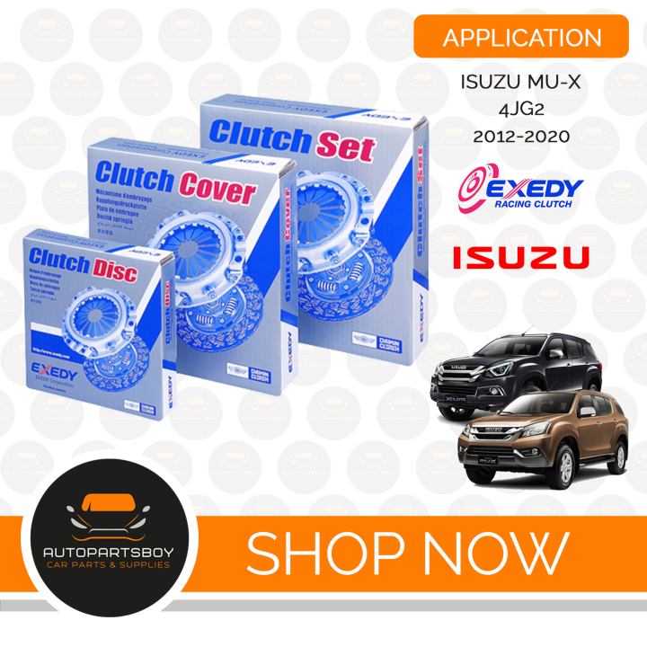 EXEDY CLUTCH KIT FOR ISUZU MU-X / MUX 2012-2020 (CLUTCH DISC + PRESSURE ...