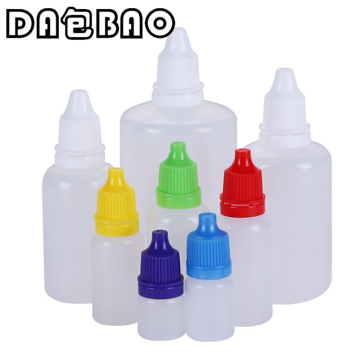Squeezable Eye Drop Bottle Eye Drop Dropper 5ml 10ml 15ml Empty Plastic ...