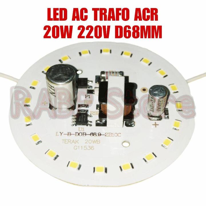 PCB LED AC ACR TRAFO 20W 220V DIAMETER 68MM PCB LED AC TERAK TRAFO 20W ...