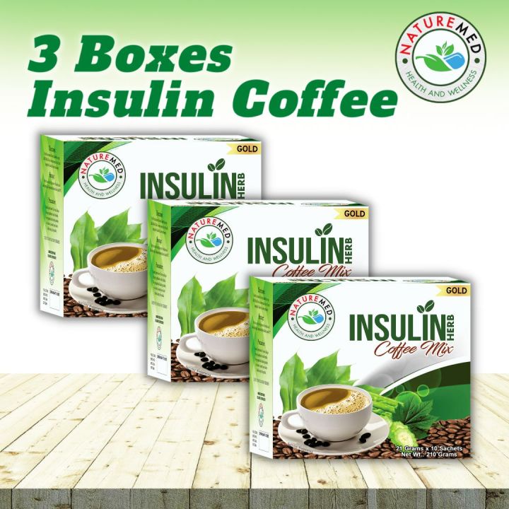 Insulin Coffee (NatureMed Insulin Coffee) | 3 Box | 21grams | 10 sachet ...