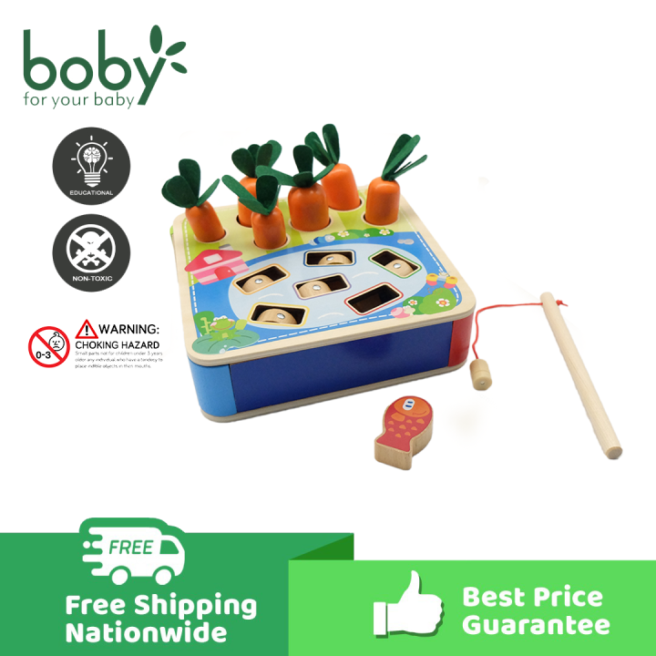 Boby Wooden Carrot and Fish Collecting Game | Lazada PH