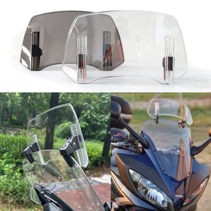 Motorcycle Universal Modified Heightened Windshield Windshield ...