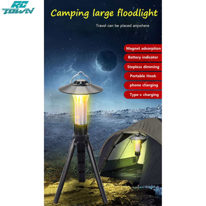 Portable Outdoor Led Camping Lantern With Magnet Emergency Light ...
