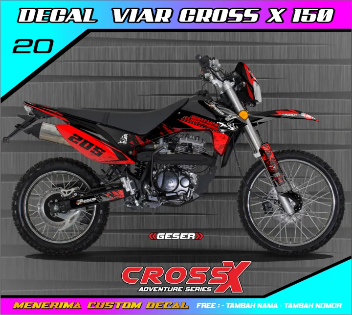 Stiker Decal Viar Cross x 150 Full Body | Lazada Indonesia