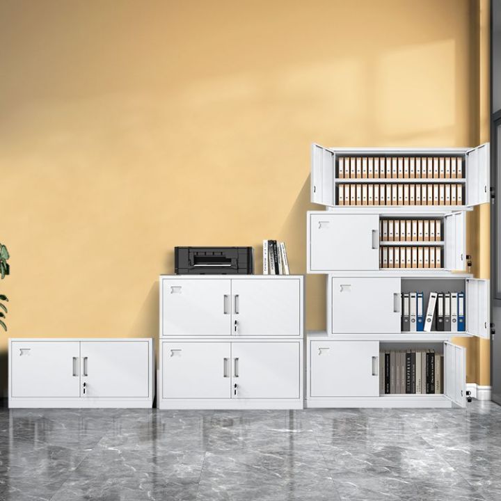 Ditto File Cabinet White Iron Dust-proof Display Living Room Storage ...
