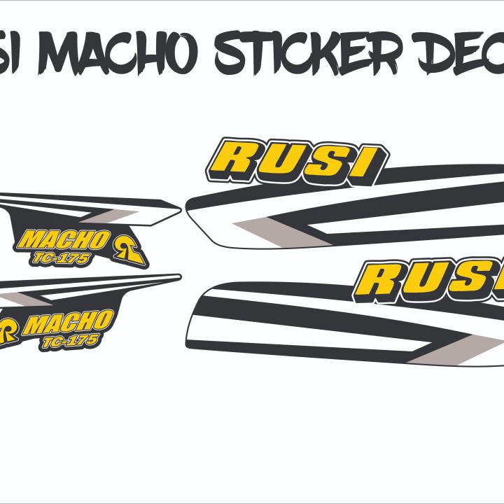 Rusi Macho 175 Stock Sticker Decals | Lazada PH