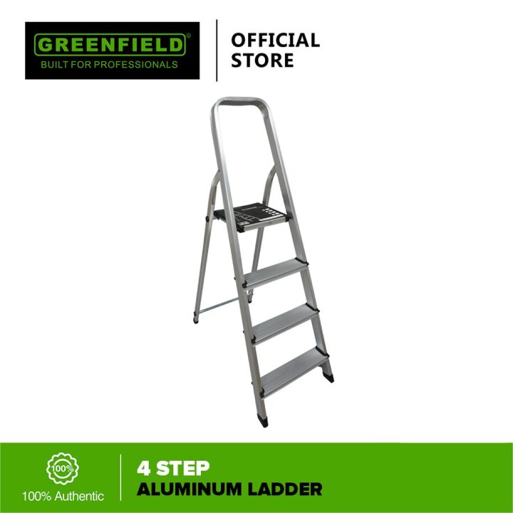 Greenfield 4 Step Aluminum Ladder - Safety Equipment | Lazada PH