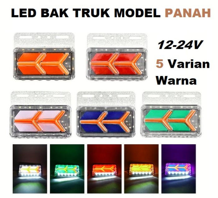 Lampu LED BAK TRUK MODEL PANAH oval Sein Sen Running truck 24V 24 Volt | Lazada Indonesia