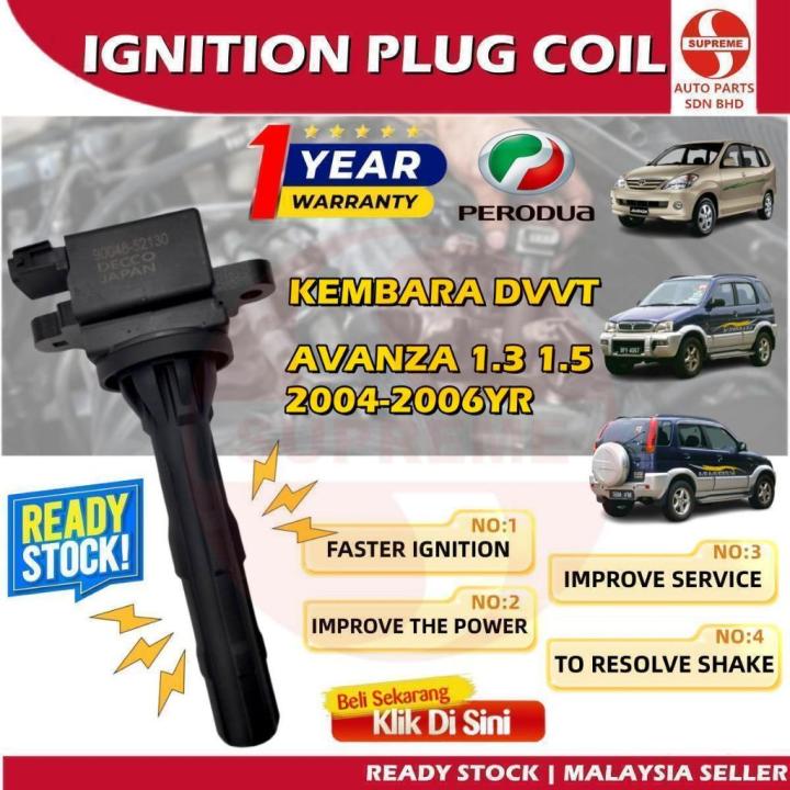 S2U Car Ignition Plug Coil Perodua Kembara DVVT Toyota Avanza 1.3 1.5 ...