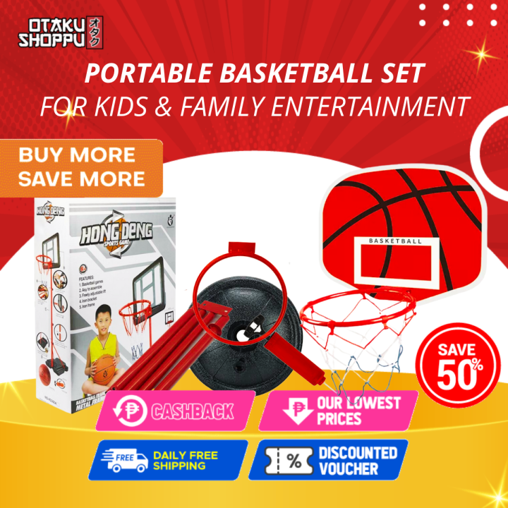 Otaku Shoppu | Adjustable Basketball Ring with Board and Stand Hoop for ...