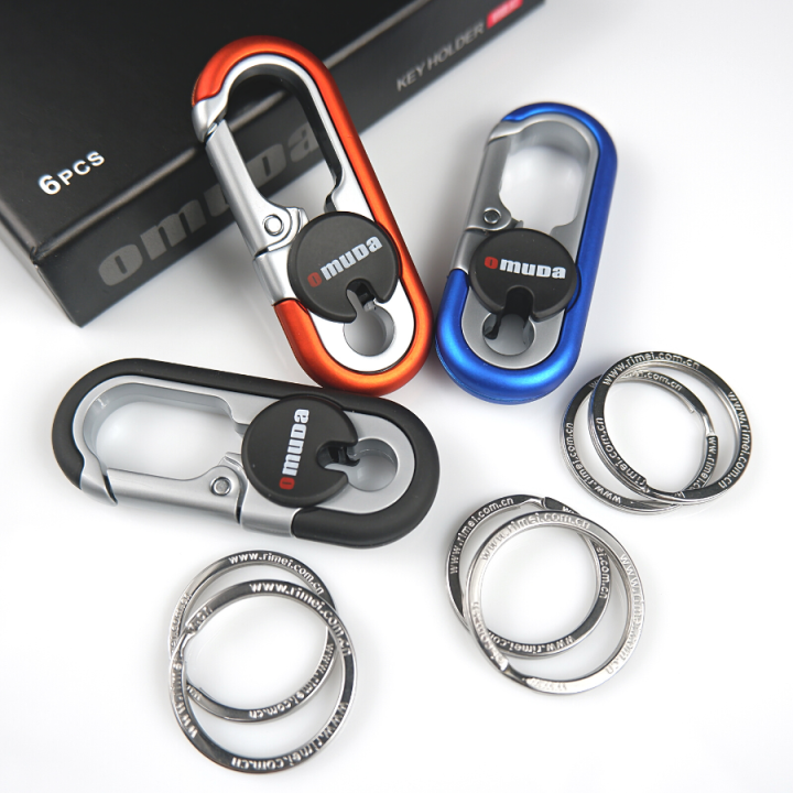 พวงกุญแจ OMUDA 3746 พวงกุญแจรถยนต์ พวงกุญแจมอไซด์ พวงกุญแจเท่ๆ งานแข็งแรงทนทาน(พร้อมห่วง2ชิ้น ...