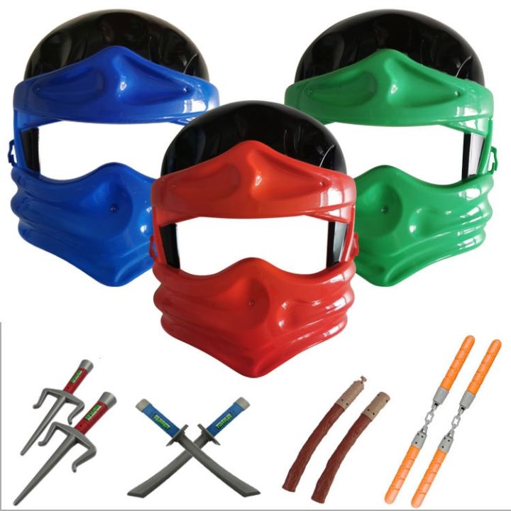 Wearable Ninjago Mask Children's Weapons Wear Cos Dress Up Three ...