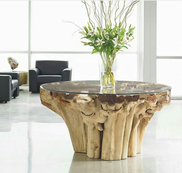 Meja akar jati utuh | Lazada Indonesia