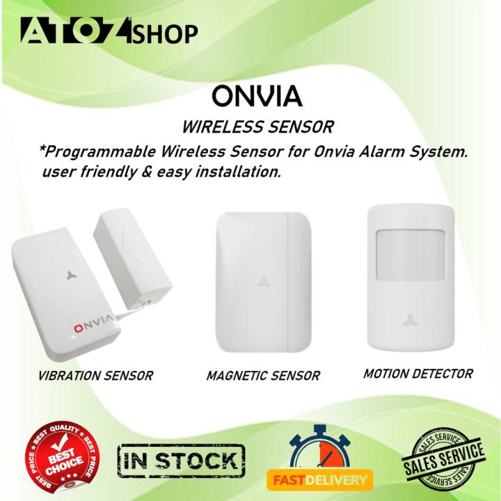 ONVIA Wireless SENSORS /Motion Detector/Magnetic Sensor/Vibration Sensor【无线传感器】 | Lazada