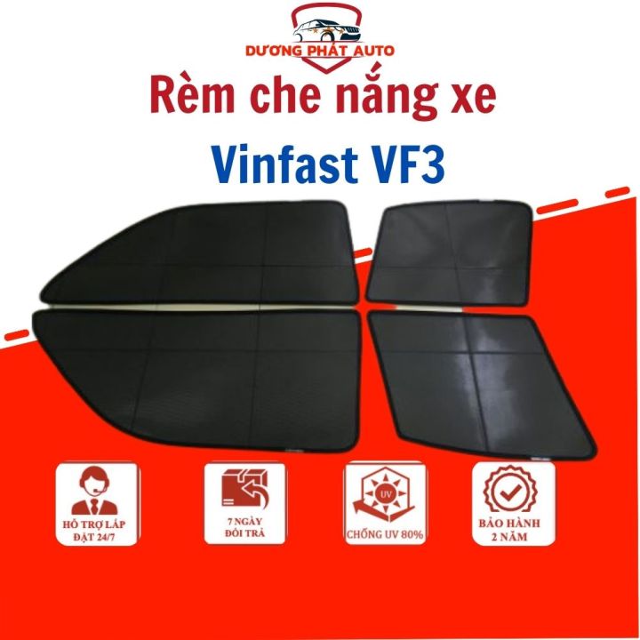 Rèm che nắng xe Vinfast VF3, chuẩn khít form xe, chống tia UV hiệu quả ...