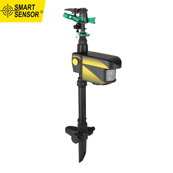 Smart Sensor Solar Power Motion-Activated Sprinkler Animal Repeller ...