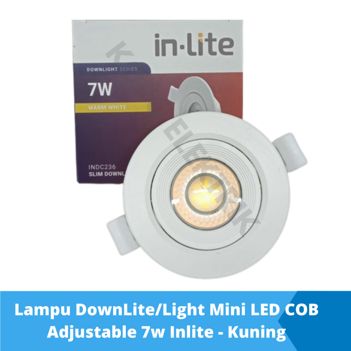 Inlite INDC236 Lampu DownLite/Light Mini 7 watt LED COB Adjustable ...