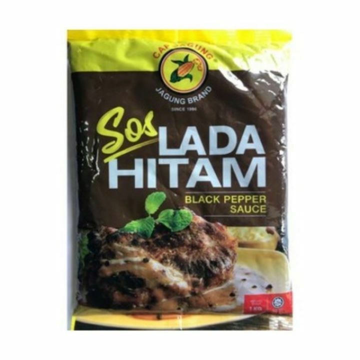 Sos Lada Hitam Cap Jagung / Black Pepper Sauce 1kg | Lazada