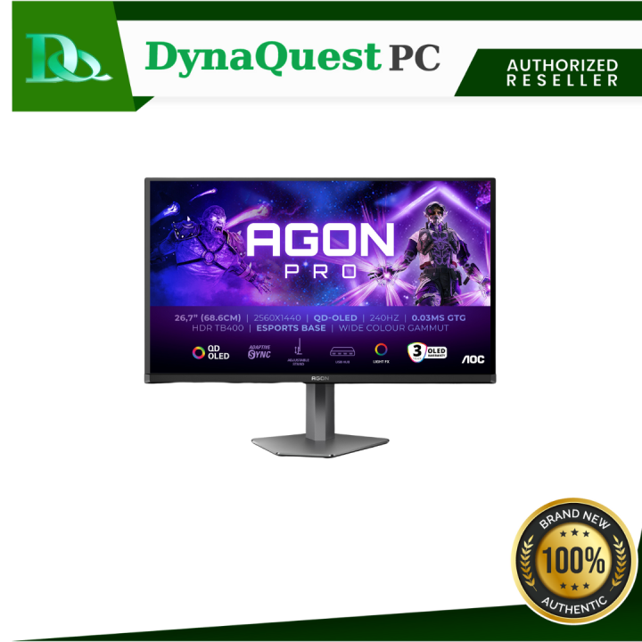 AOC Agon Pro AG276QZD2 QD OLED 26.5" QHD (2560x1440) 240Hz 0.03ms ...
