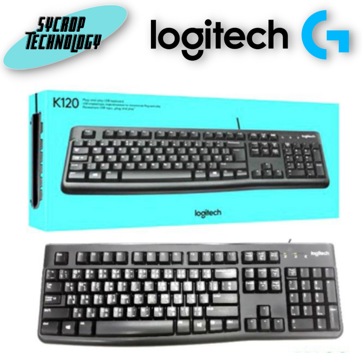 คีย์บอร์ด LOGITECH USB Keyboard (K120) Black ประกันศูนย์ เช็คสินค้าก่อน ...