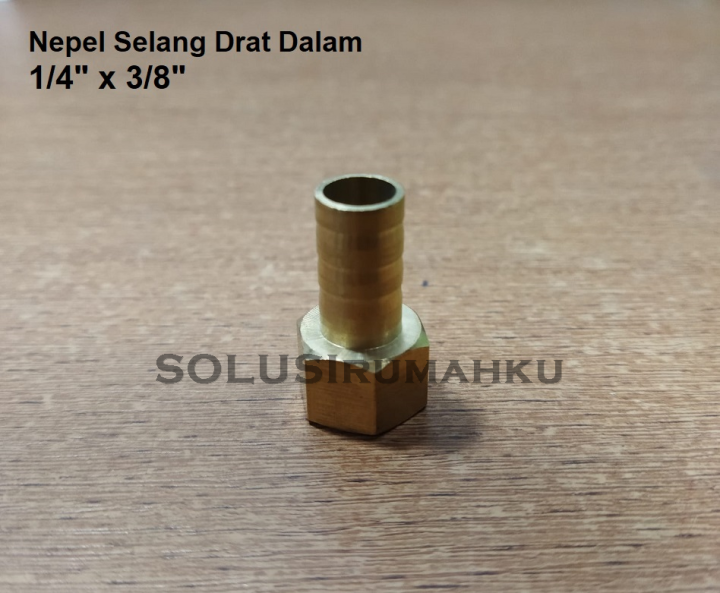 Nepel Drat Dalam Drat 1/4" untuk Selang 3/8" Nepple Nipel Selang Air | Lazada Indonesia