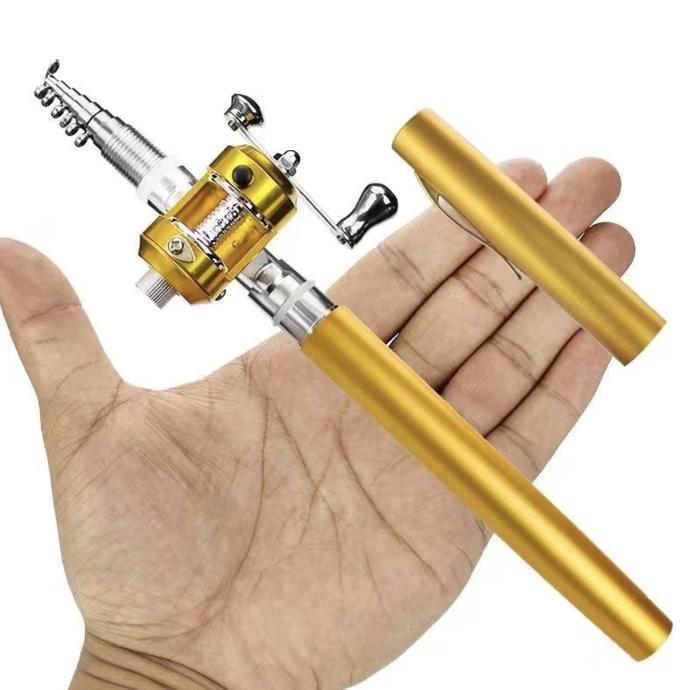 SATU SET JORAN PEN MINI ALAT PANCING PULPEN CASTING DAN SPINNING ...
