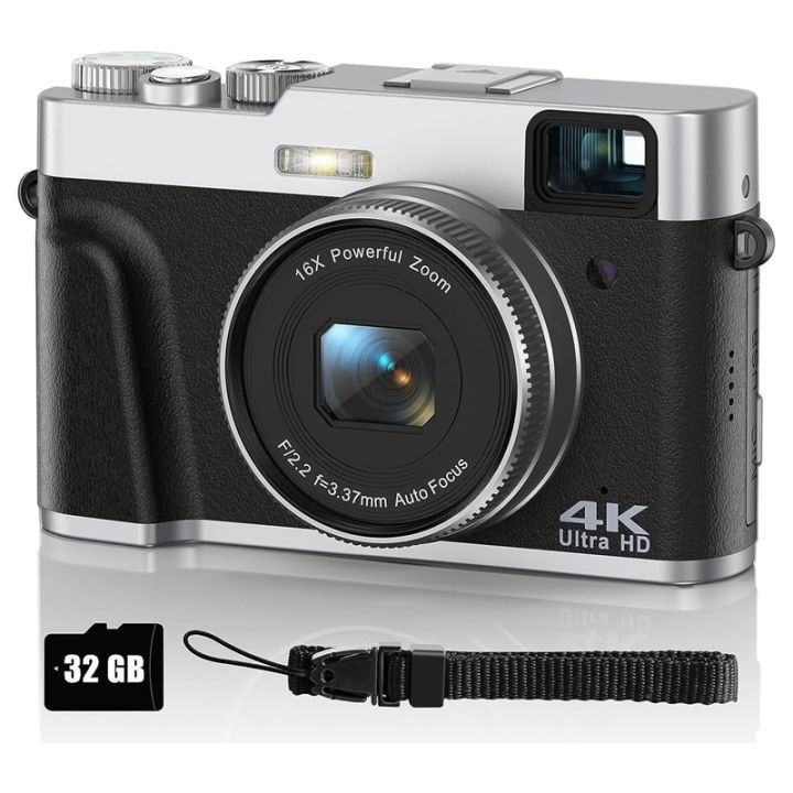 4K Digital Camera Camera for Photography, Autofocus Camera with ...