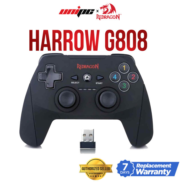 Redragon HARROW G808 WIRELESS GAMEPAD UniPC | Lazada PH