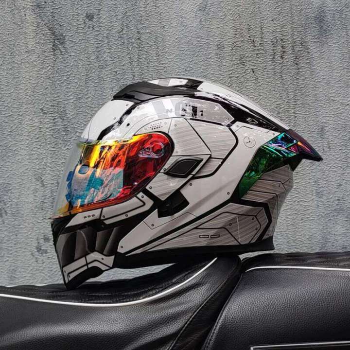 2024 New Motorcycle DOT Certified Double Lens Open Face Safety Modular ...