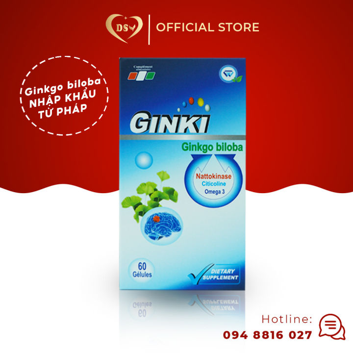 Viên Uống Bổ Não GINKI - Hỗ Trợ Hoạt Huyết Lưu Thông Máu - Thực phẩm ...