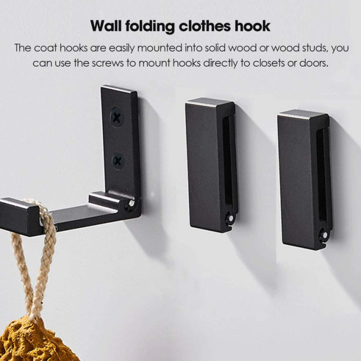 Folding Coat Hooks, Wall Hooks for Hanging Coat Towel Hooks Hardware ...