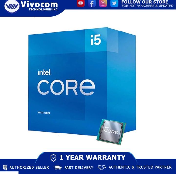 Intel® Core™ i5-11400 - 6 Cores up to 4.40 GHz LGA1200 12M Cache 65W ...