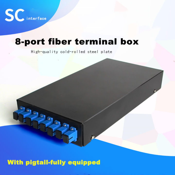 8 Port Fiber Optic Terminal Box 8 Port Fiber Junction Box Fiber Box SC ...
