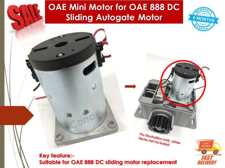 OAE Mini Motor autogate for OAE 888 DC Sliding Autogate Motor | Lazada