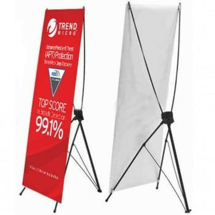 Stand Standing Spanduk Y Banner Benner ukuran 60x160 cm Display promosi ...