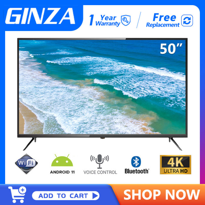 GINZA TV 50 INCH LED 4K UHD Google TV WiFi Google/Netflix & Youtube ...